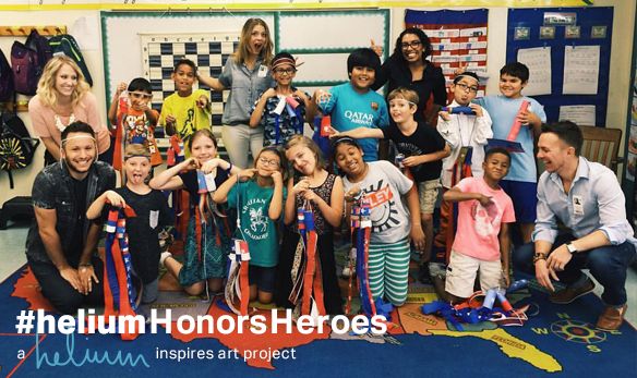 helium honors heroes // a helium inspires art project - Helium Creative