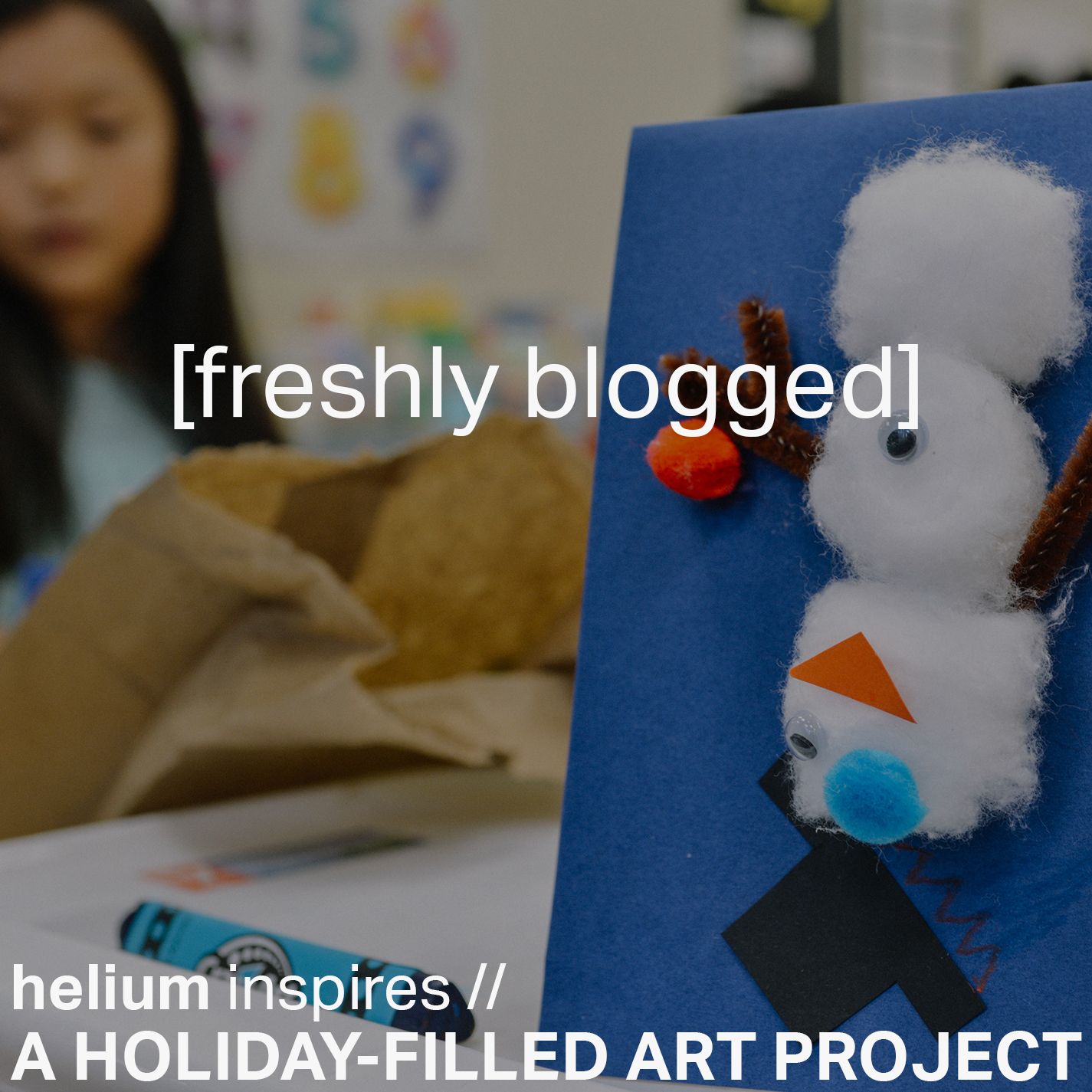 helium inspires // a holiday-filled art project - Helium Creative