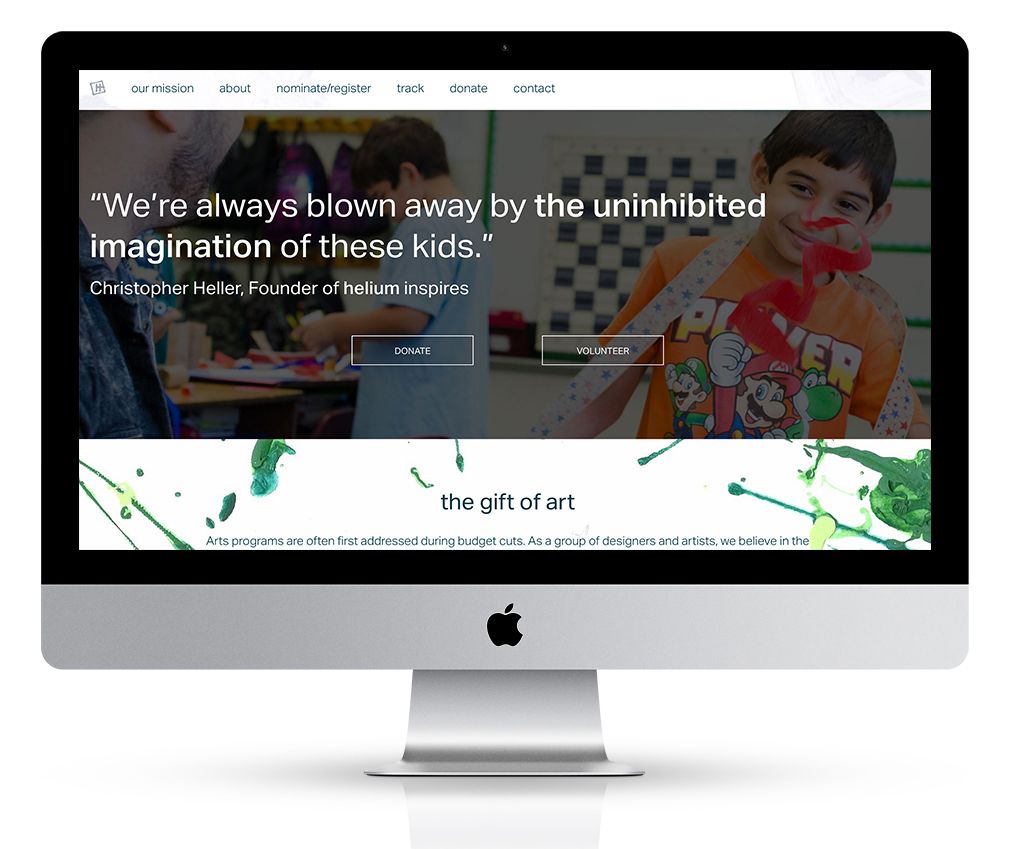 helium inspires // website launch - Helium Creative