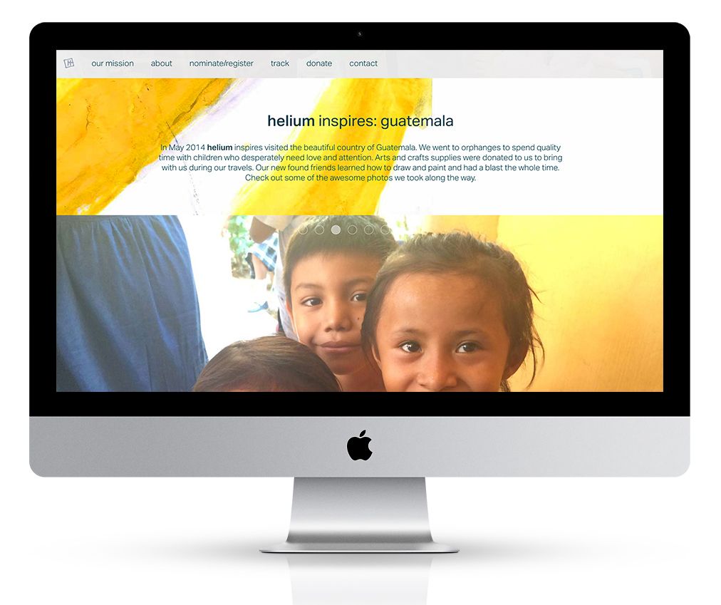 helium inspires // website launch - Helium Creative